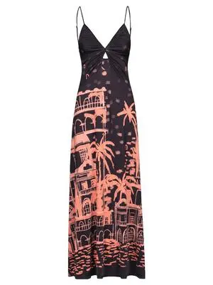 Johanna Ortiz Nuestra Tierra Printed Jersey Dress Multicolor