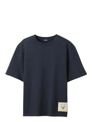 Jacquemus The Torneo Tee Rosemary Label Dark Navy - Black