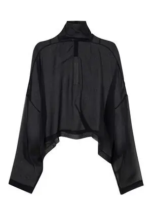 Rick Owens Jumbo Tabard Cropped Top - Black
