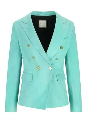 Tagliatore Double-Breasted Blazer Blue