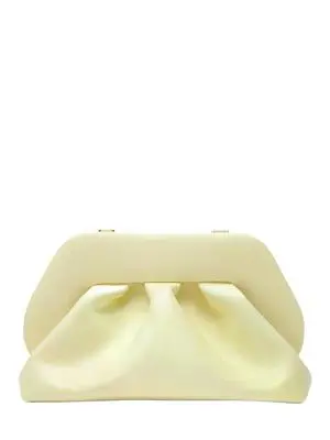 THEMOIRE Tia Gathered Clutch Bag Yellow