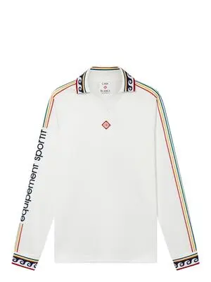 Casablanca Jacquard Monogram Football Long Sleeve Shirt - Multicolor