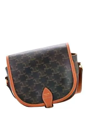 Celine Tabou Smooth Calfskin Medium Crossbody Bag - Neutrals
