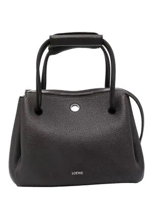 Loewe Textured-Leather Satchel Brown