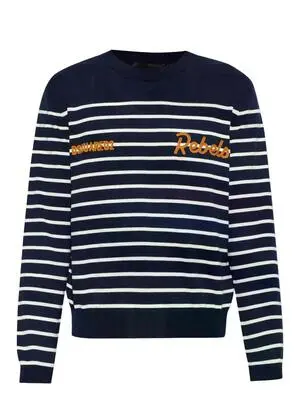 Dsquared2 Striped Crew-neck Sweater - Blue