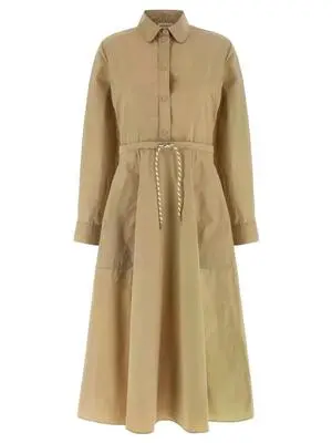 Moncler Snap-button Midi Dress - Neutrals