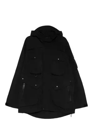 JG1 Flap-pocket Hooded Jacket - Black