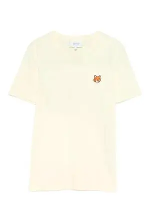 Maison Kitsuné Fox-motif T-shirt - Yellow