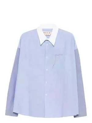 Marni Pocket Long-sleeve Shirt - Blue