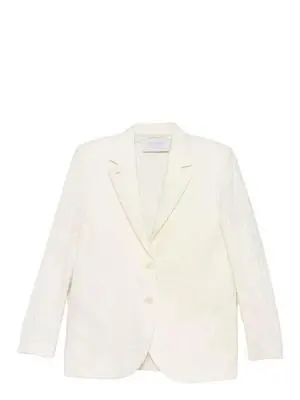 Harris Wharf London Textured Single-breasted Jacket - White