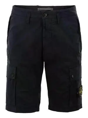 Stone Island Cargo Bermuda Shorts - Blue
