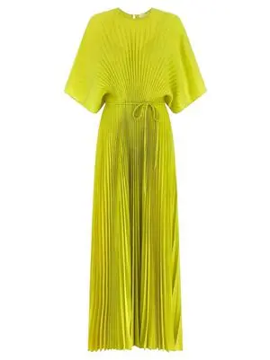 TWINSET Pleated Maxi Dress - Green