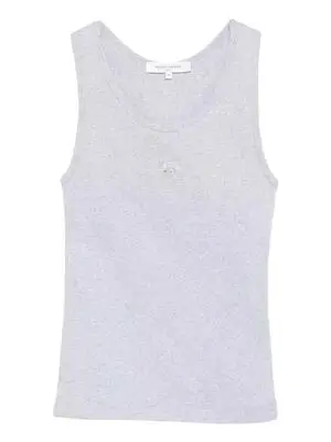 Maison Kitsuné Logo-patch Tank Top - Grey