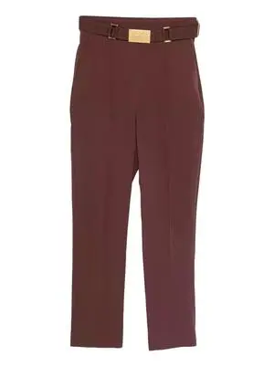 ELISABETTA FRANCHI Belted Straight Leg Trousers