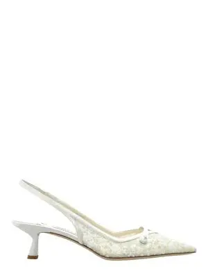 JIMMY CHOO Amita Embellished Pumps - Neutrals