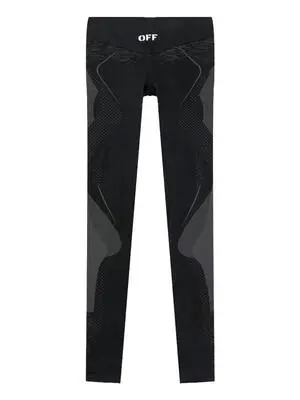 Off-White Racing Seamless Leggings - Black
