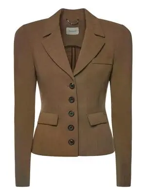 Magda Butrym Buttoned Blazer - Brown