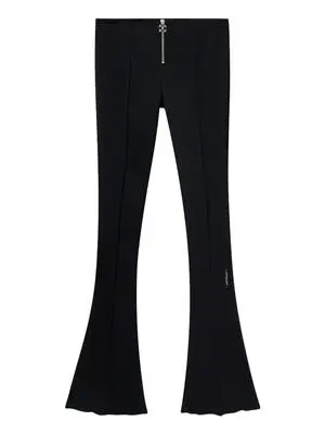 Off-White Flared Slim Trousers - Black