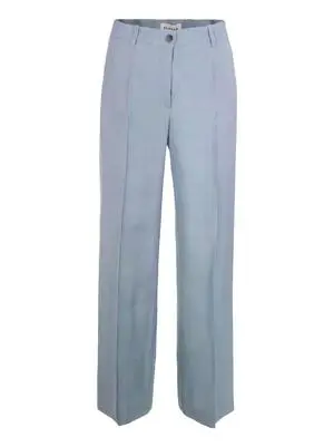 P.a.r.o.s.h Concealed Fly Palazzo Trousers - Blue