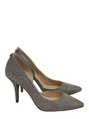 Michael Kors Glitter Pointed-toe Pumps - Silver