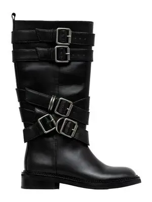 Andersson Bell Buckle-strap Boots - Black