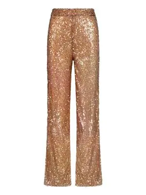 SANA OSMANI Sequin Side-split Trousers - Pink