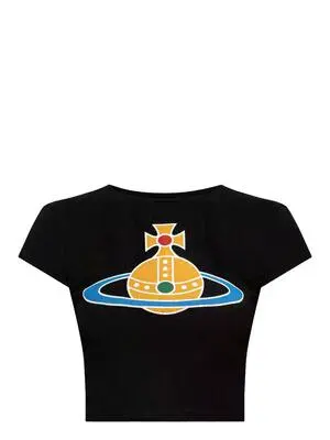 VIVIENNE WESTWOOD Orb Graphic T-shirt - Black