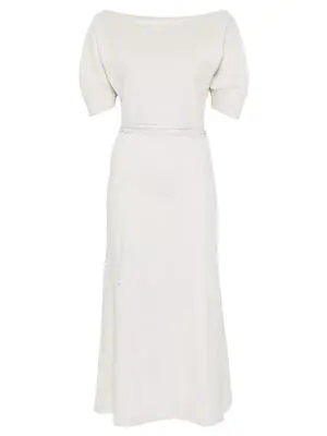 LEMAIRE Short-sleeve Midi Dress - Neutrals