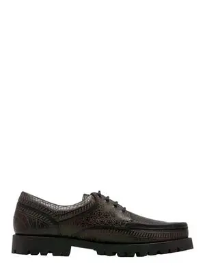 Paraboot Patterned Lace-up Loafers - Brown