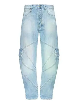 Amiri Paneled Jeans - Blue