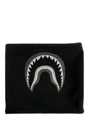 A BATHING APE Shark-graphic Neck Warmer - Black