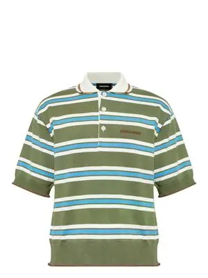 Dsquared2 Striped Polo Shirt - Green
