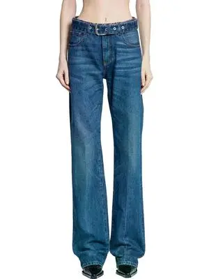 SSHEENA Belted Denim Jeans
