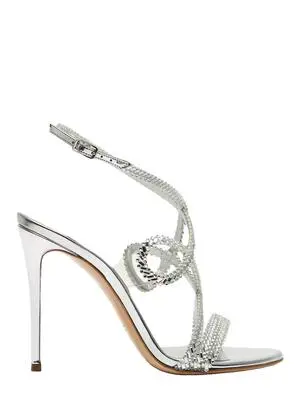 Casadei Josephine Julia Embellished Sandals - Silver
