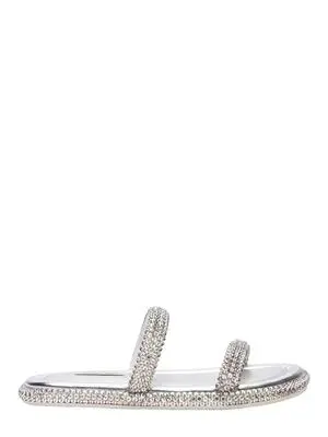 Casadei Embellished Strap Ballerinas - Silver