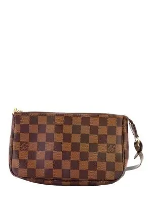 LOUIS VUITTON Pochette Accessoires Damier Clutch Bag - Brown