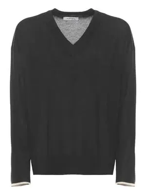 KANGRA V-neck Sweater - Black