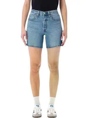 LEVI'S 501® Mid Thigh Denim Shorts - Blue