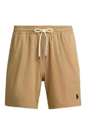 Polo Ralph Lauren Embroidered Swim Shorts - Neutrals