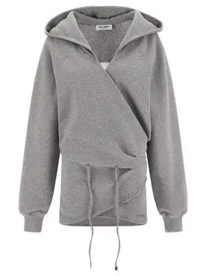 Attico Hooded Mini Dress - Grey
