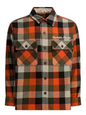 HUMAN MADE Check Pocket Coat - Orange