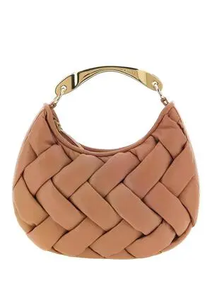 TWINSET Weaved Leather-effect Tote - Pink