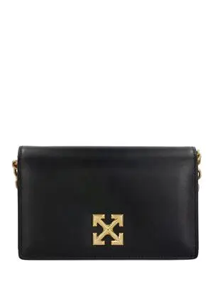 Off-White Small Jitney Chain Shoulder Bag - Black