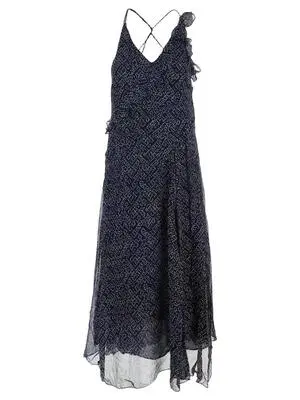 MARANT ETOILE Luxie Ruffled Maxi Dress - Blue
