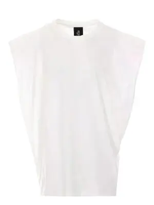 THOM KROM Crew-neck Sleeveless T-shirt - White