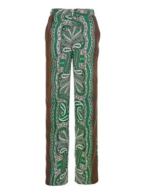 P.a.r.o.s.h Paisley Pattern Trousers - Green
