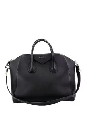 Givenchy Antigona Bag Leather Medium Satchel Black