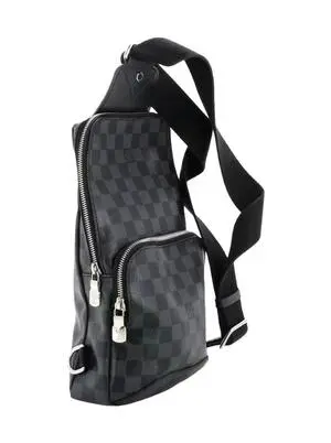 LOUIS VUITTON Avenue Sling Bag Damier Graphite - Black