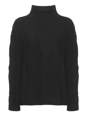 KANGRA Cable-knit Turtleneck Sweater - Black