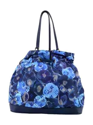 LOUIS VUITTON Noefull Handbag Ikat Nylon Mm Bucket Bag - Blue